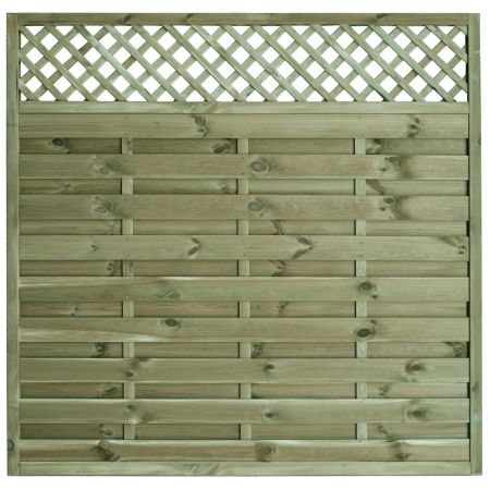 Ufford Straight Top Fence Panel - With 50mm Trellis from £44.66